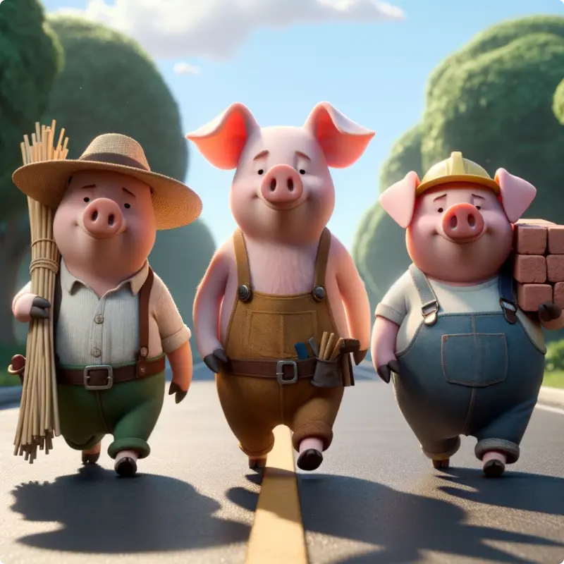 English Fairy Tales The Three Little Pigs